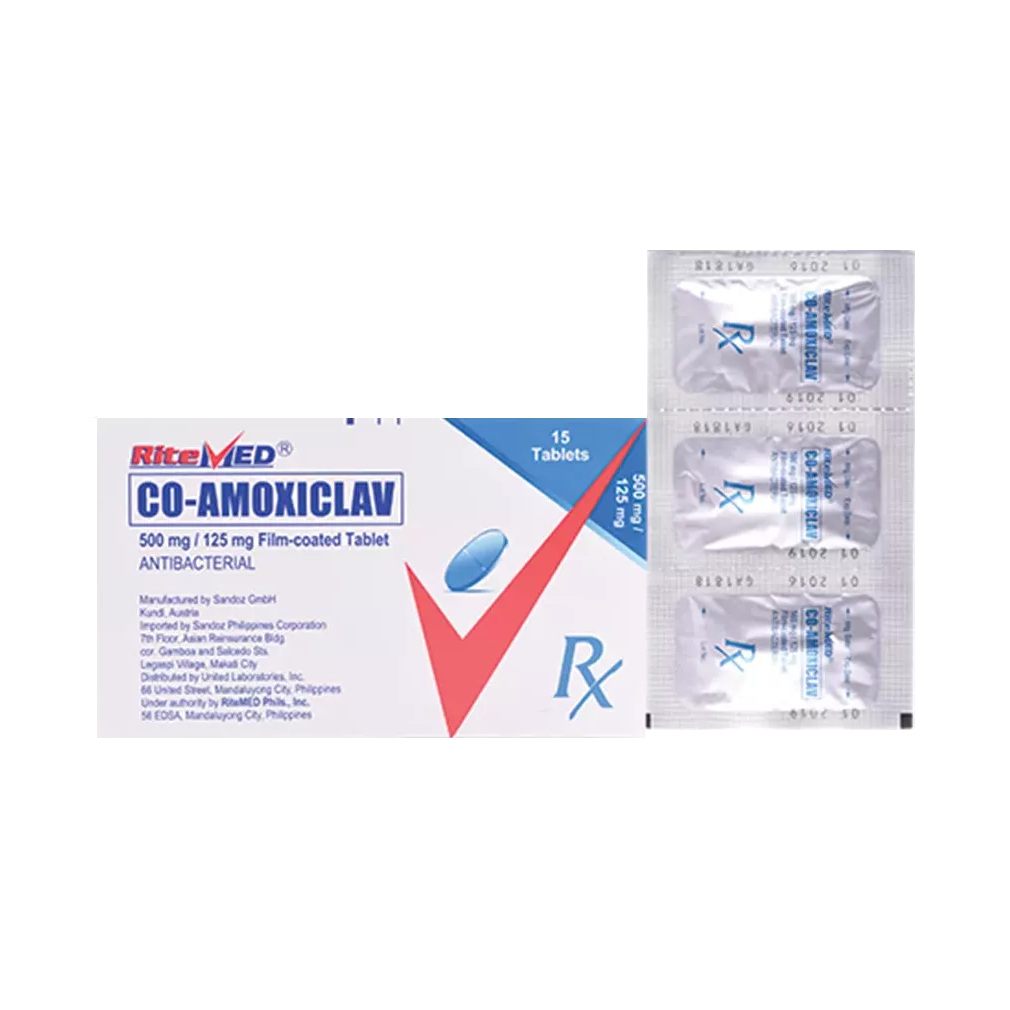 RITEMED Co-Amoxiclav 625mg Film-Coated Tablet 1's price in the ...